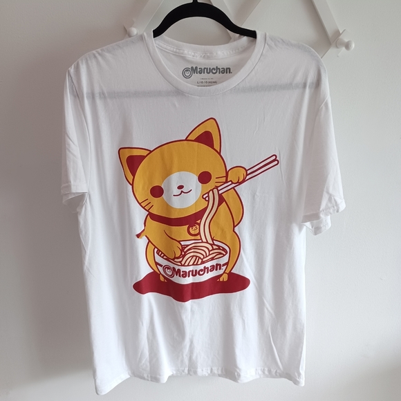 Shirts | New Ramen Cute Anime Cat Maruchan Tee | Poshmark